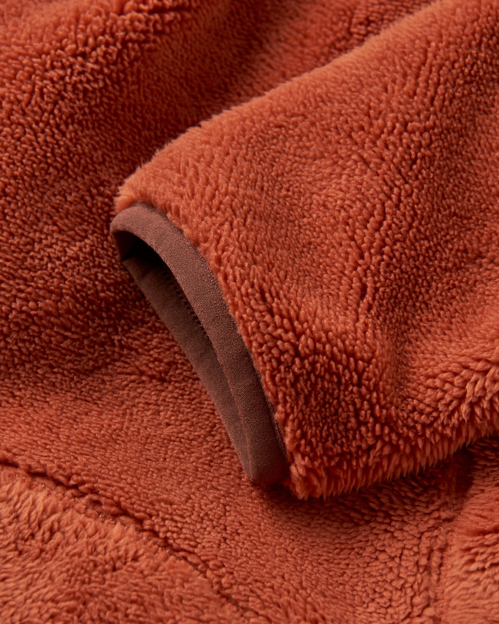 Iris Collarless Recycled Fleece Jacket Baked Clay – Passenger
