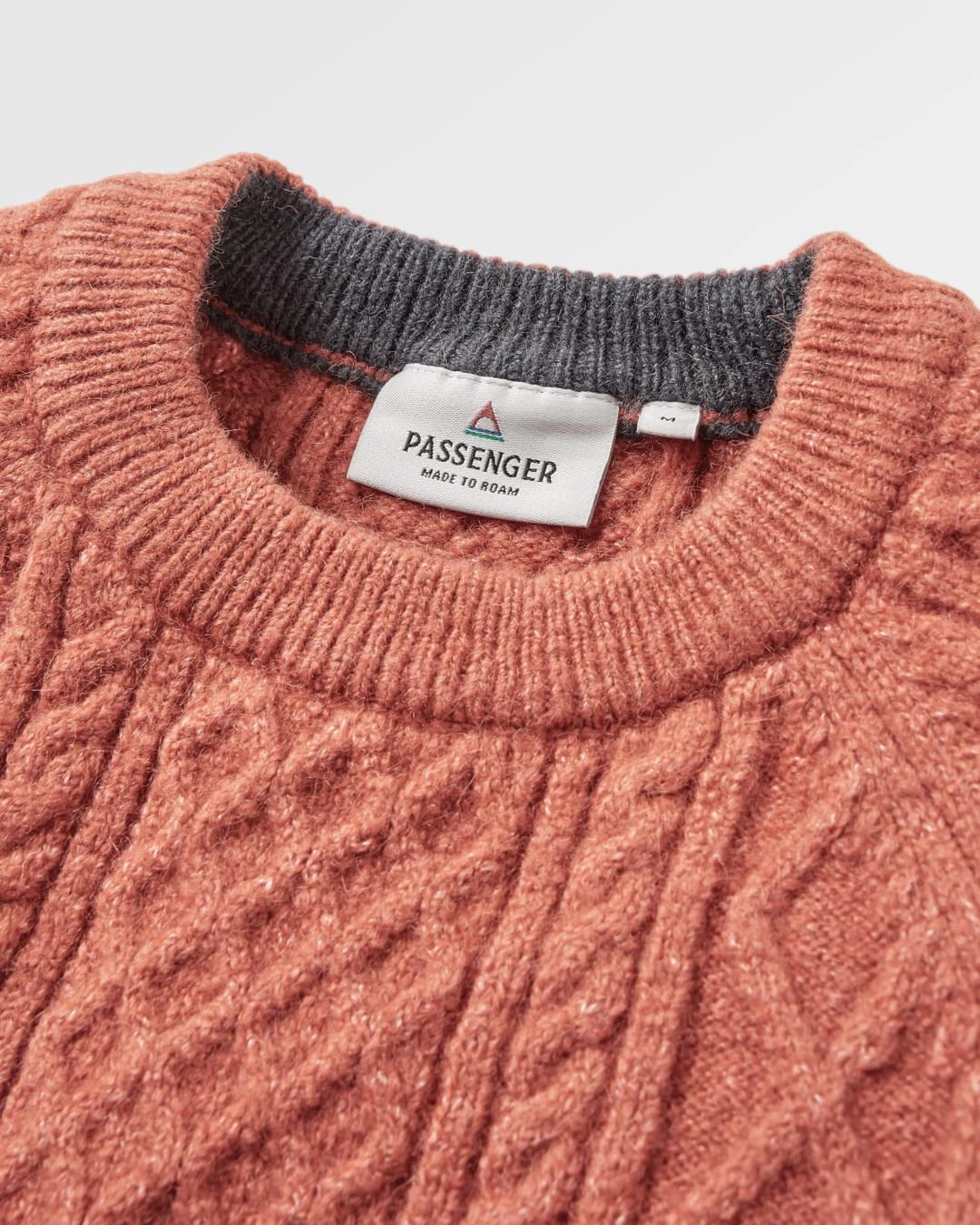 Sandbar Cable Knitted Jumper Baked Clay – Passenger