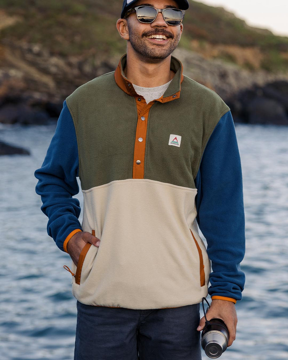 Adrift Recycled Polar Fleece Khaki/Oatmeal – Passenger