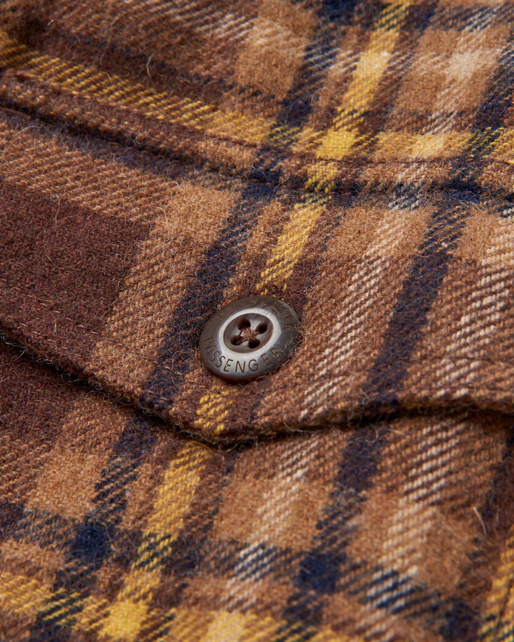 Barren Overshirt Brown/Mustard Check – Passenger