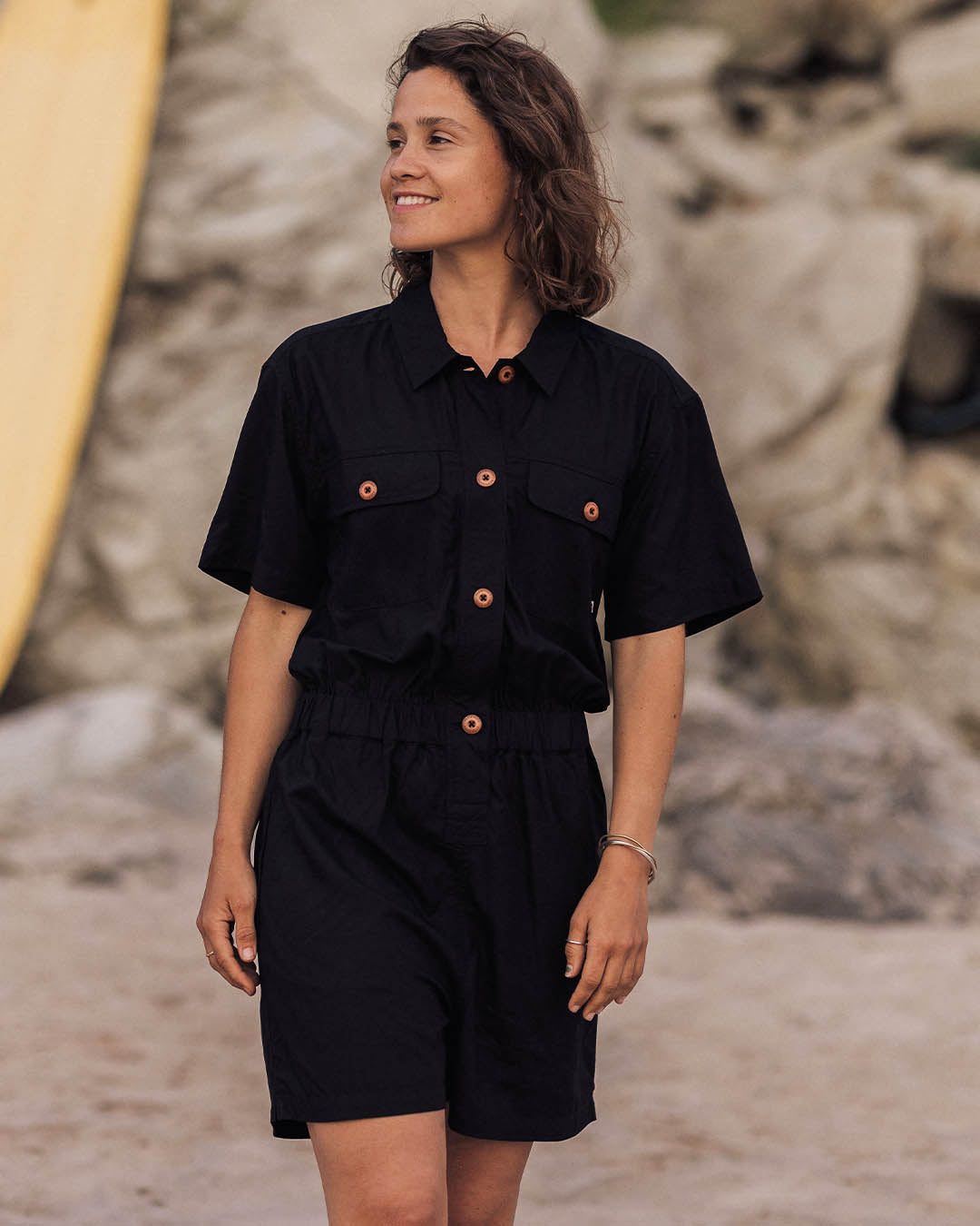 Topaz Short Boiler Suit - Black – Passenger