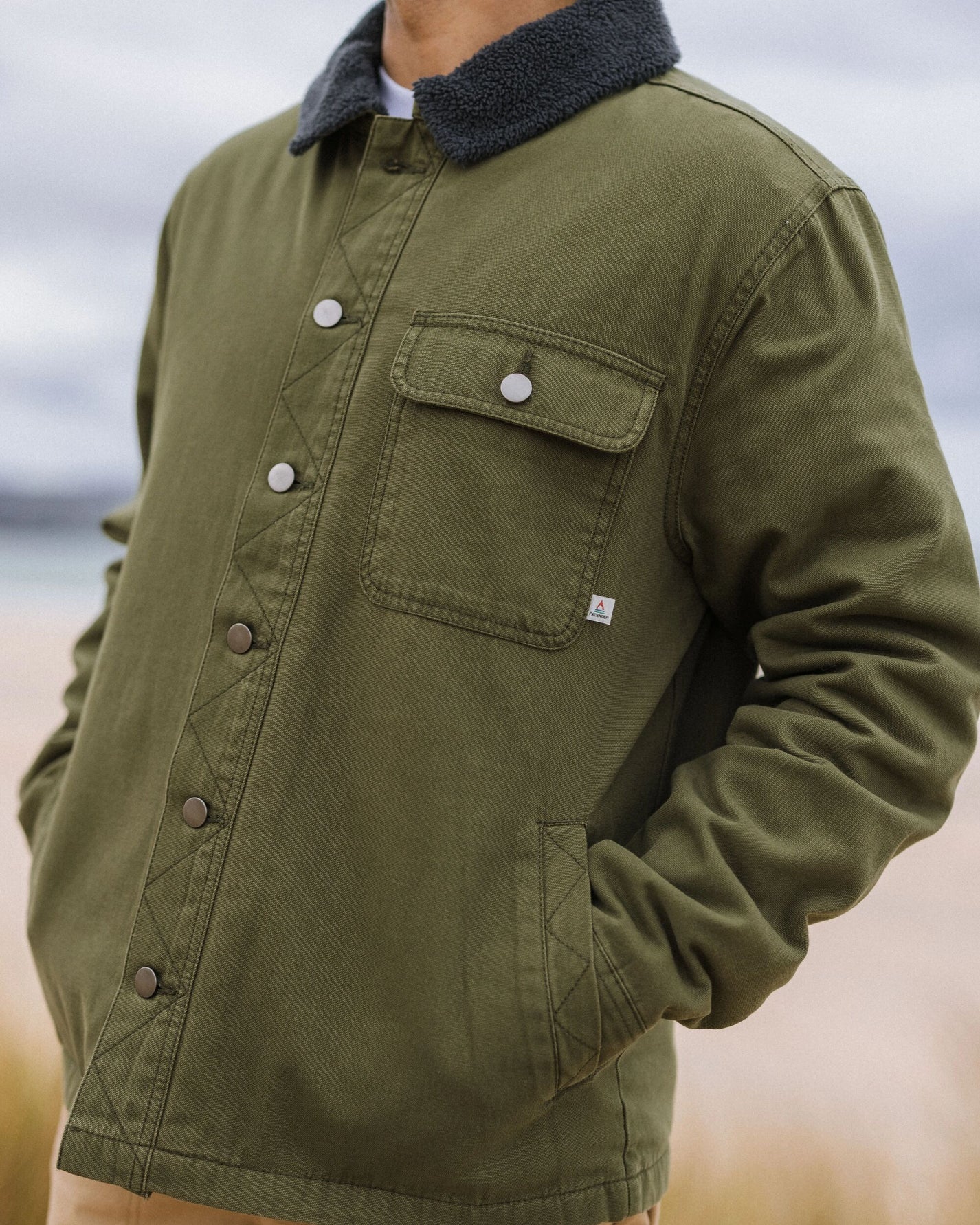 Falcon Organic Cotton Jacket Khaki – Passenger