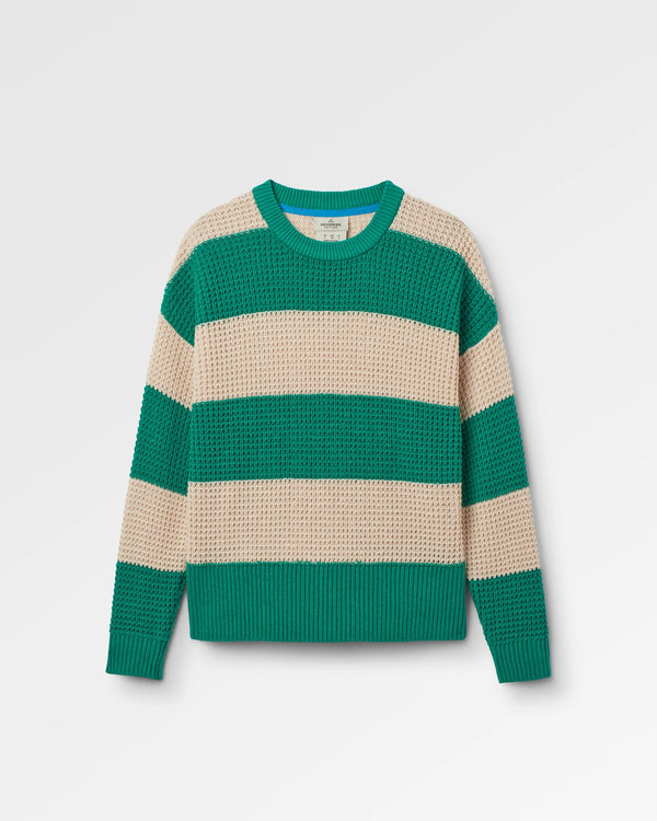 Reflection Stripey Jumper Vintage White/Greenlake Stripe – Passenger