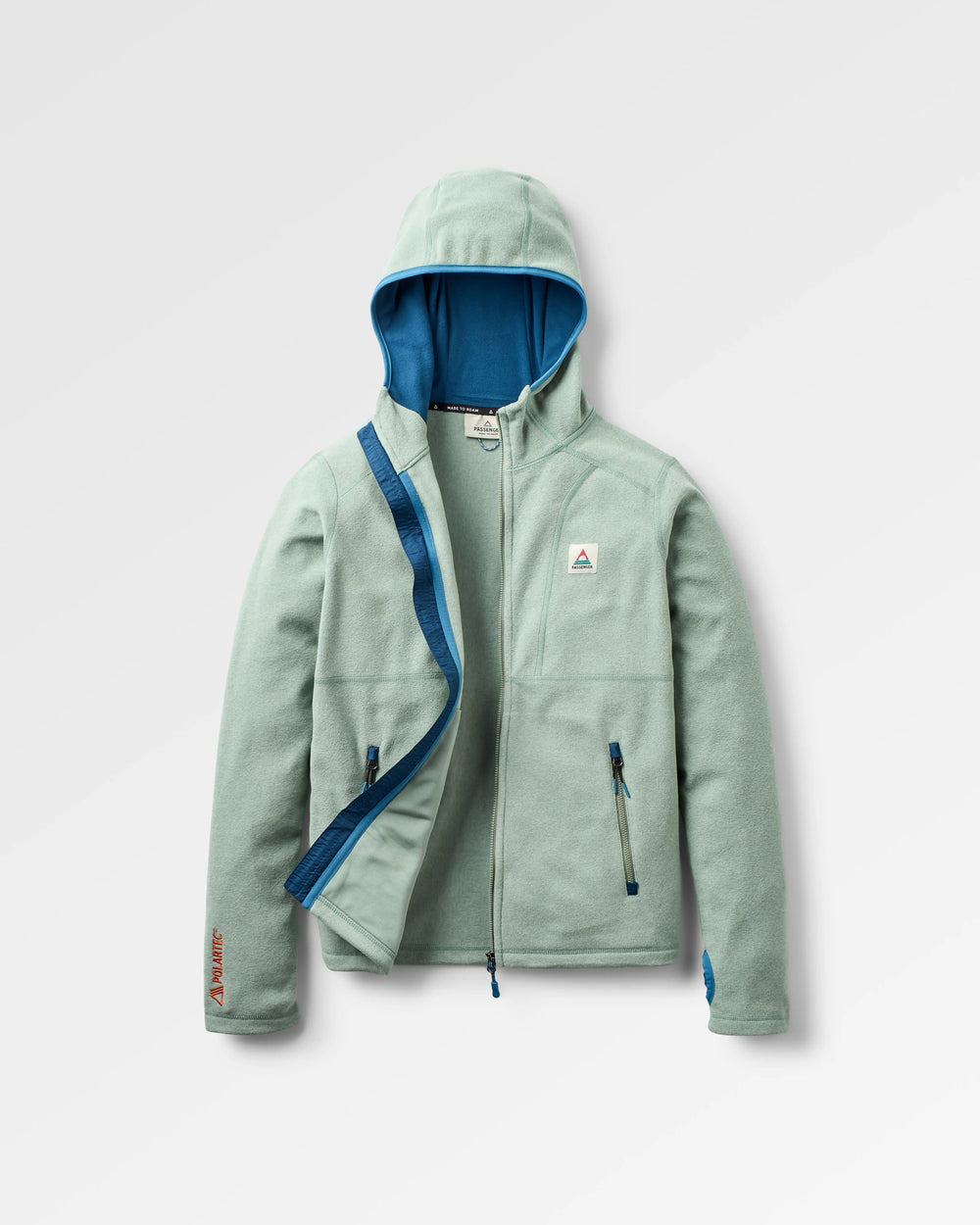 Crest Recycled Polartec® Fleece Hoodie Pistachio – Passenger