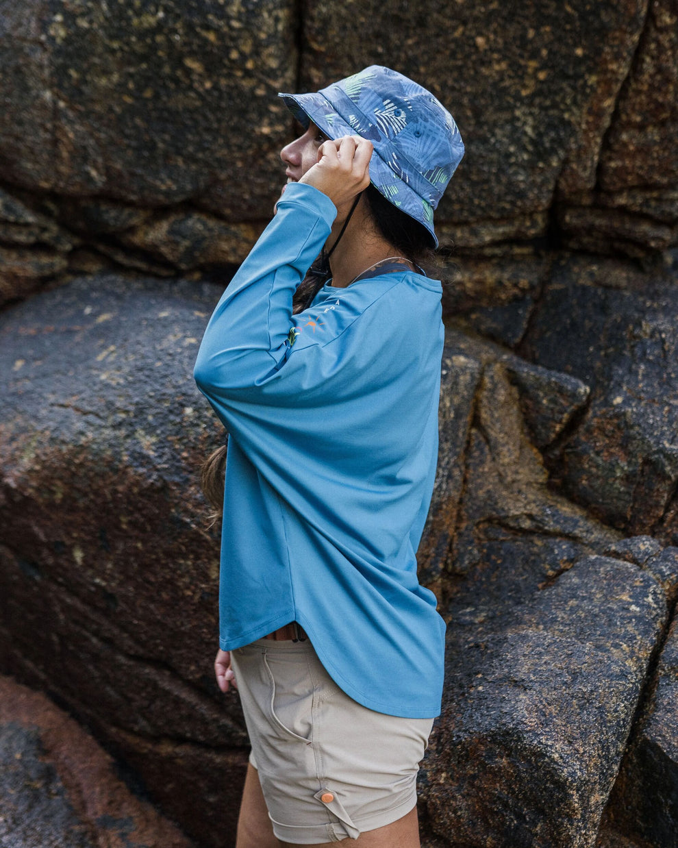 Hatha Recycled Active Top Blue Steel – Passenger