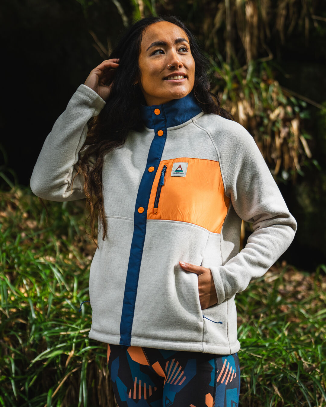 Women's Amber Recycled Polartec® Fleece Vintage White – Passenger