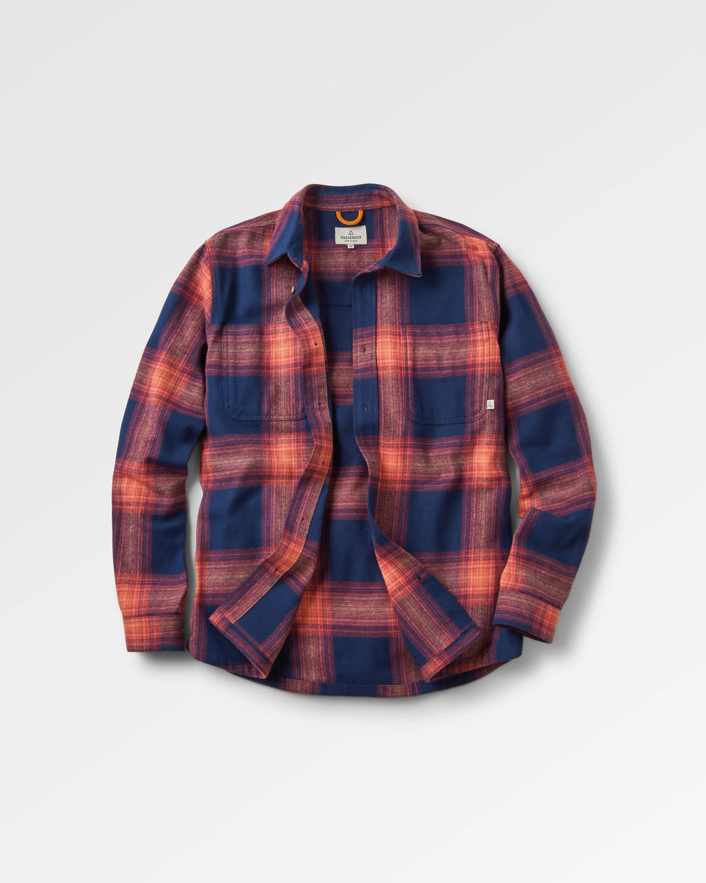Backcountry Check Shirt Rich Navy/ Red Ochre Check – Passenger