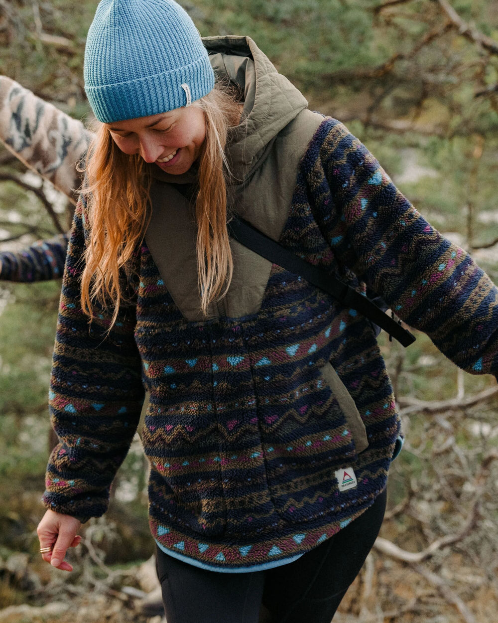 Beaumont Sherpa Hooded Fleece Mountain Geo Multi – Passenger