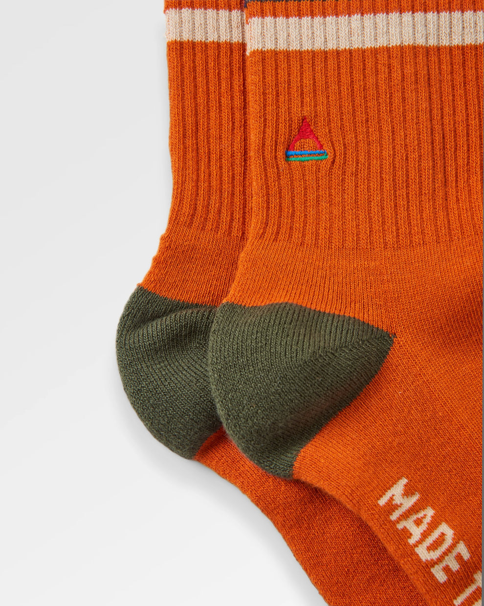 Organic Midweight Crew Socks Burnt Orange – Passenger