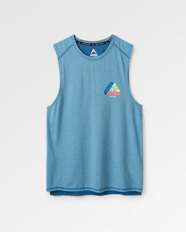 Boardwalk Active Recycled Vest Blue Steel Marl – Passenger