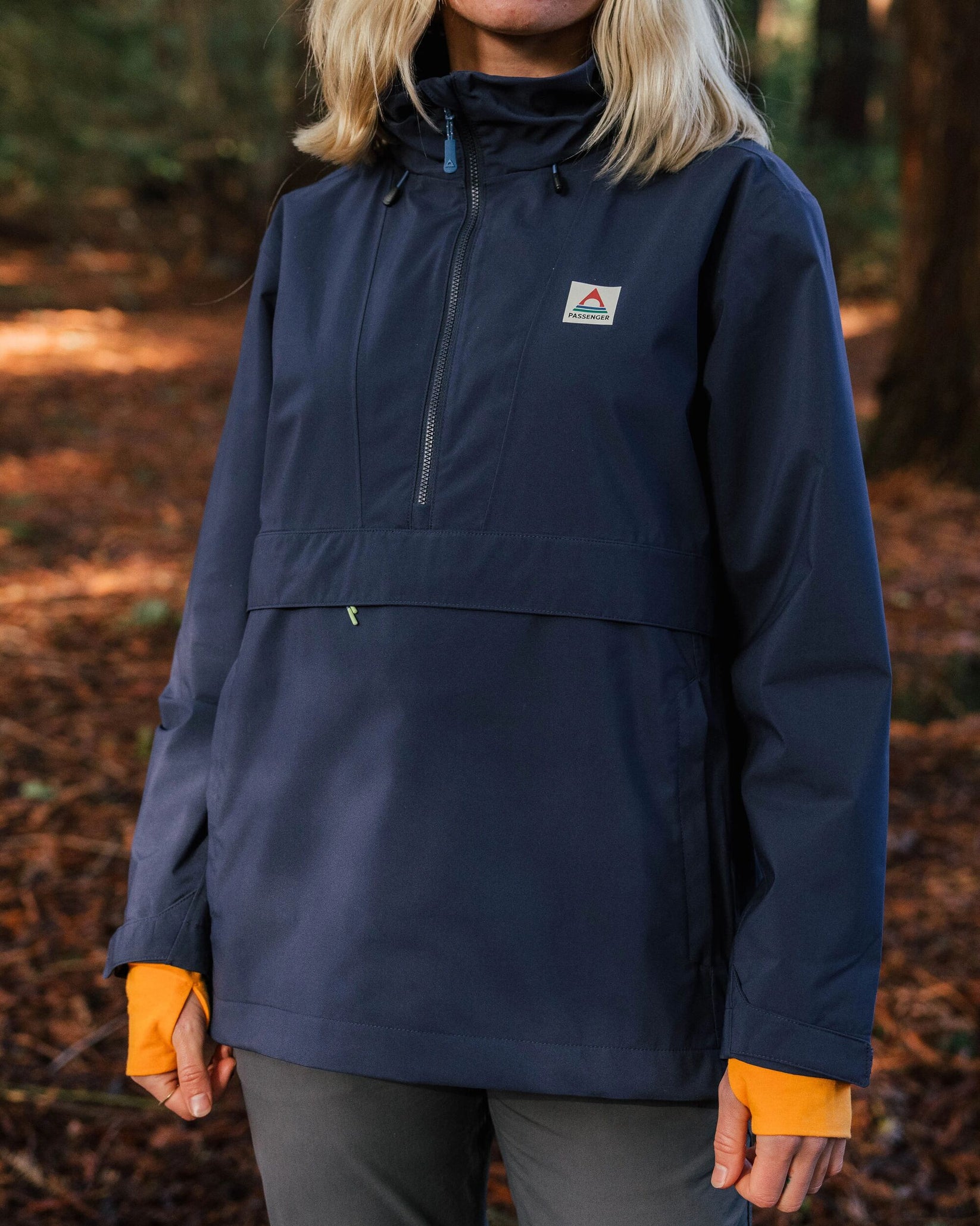 Skyline Recycled Waterproof Anorak Rich Navy – Passenger