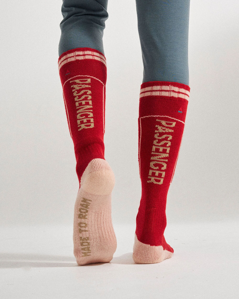 Snowscape Socks Red Ochre – Passenger