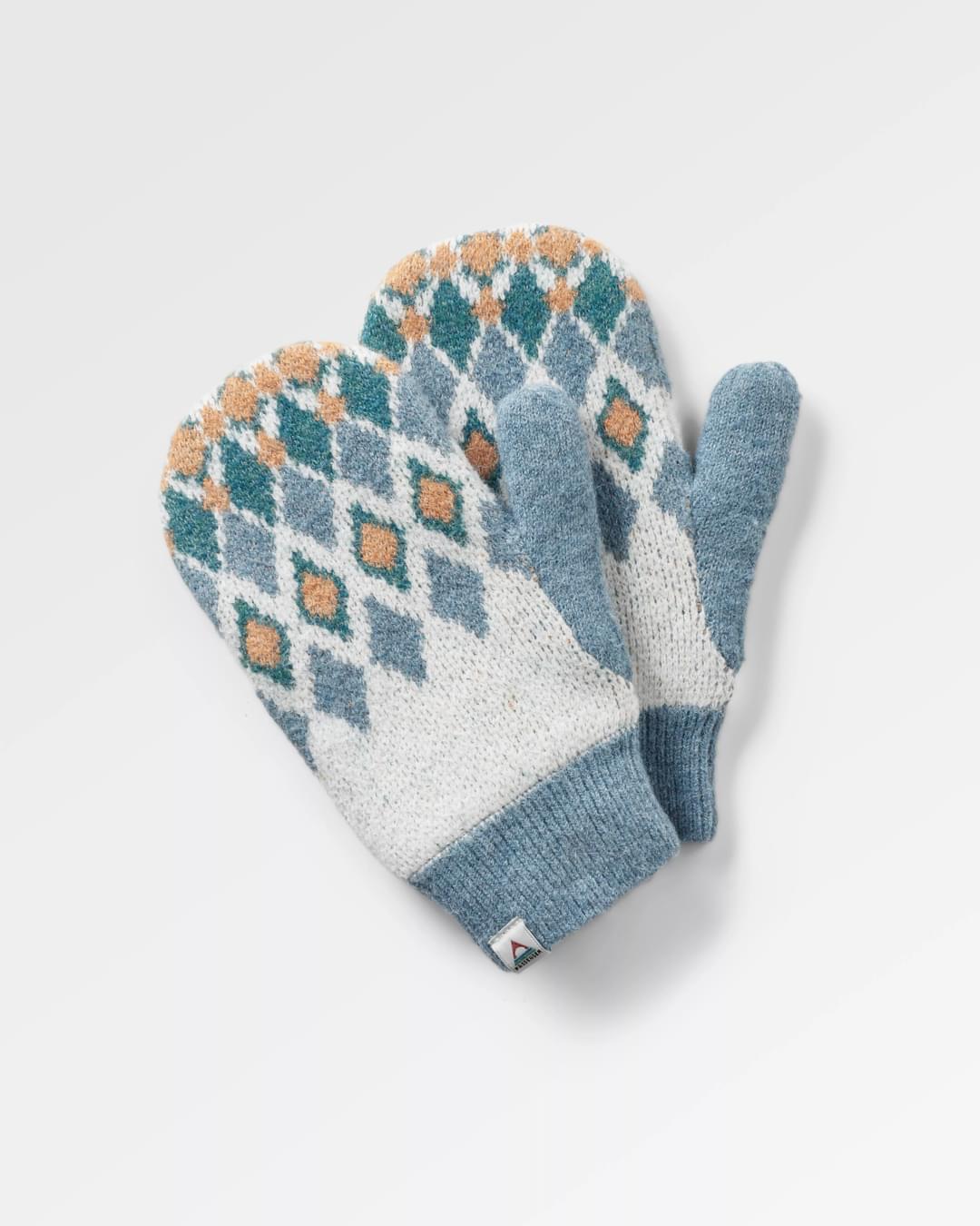 Wave Recycled Fleece Lined Mittens Vintage White – Passenger
