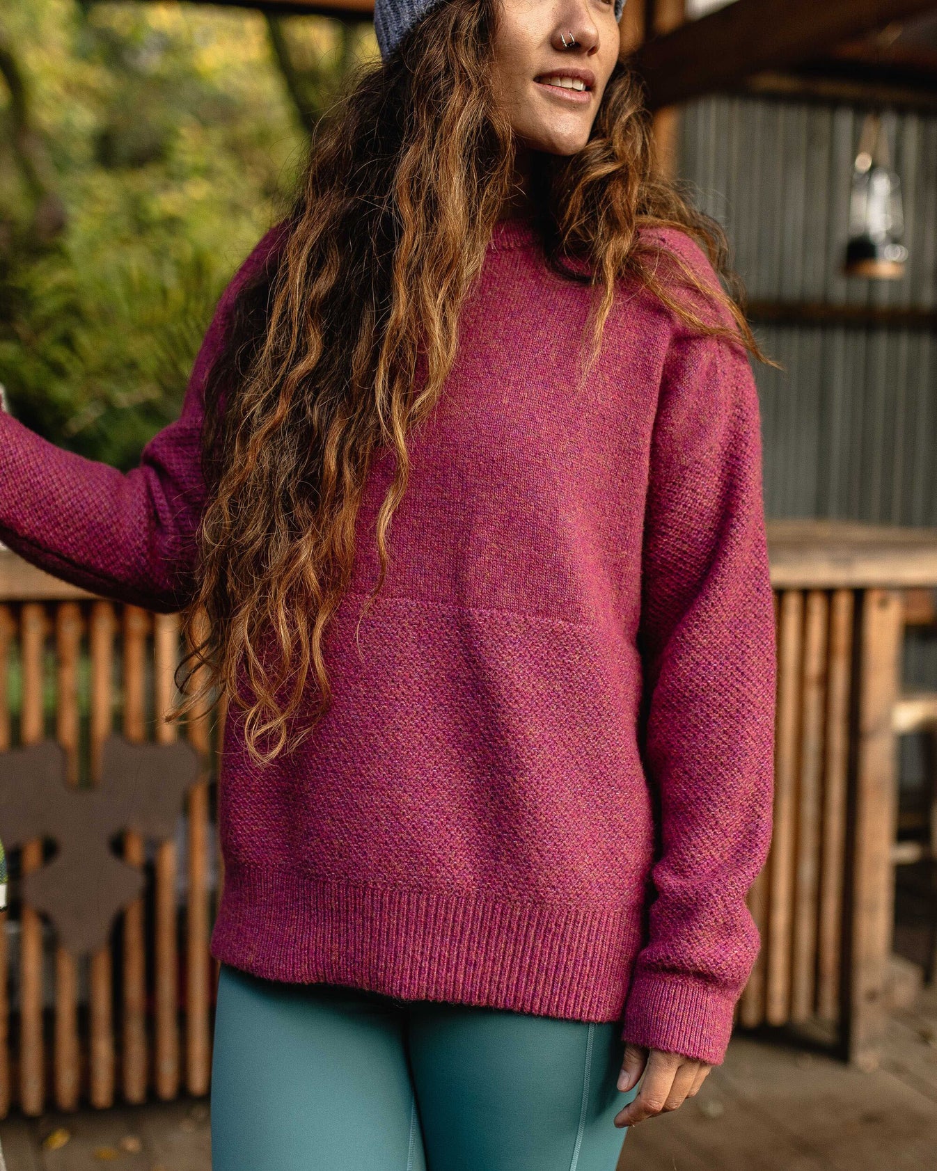 Cove Recycled Knitted Jumper Rhubarb – Passenger