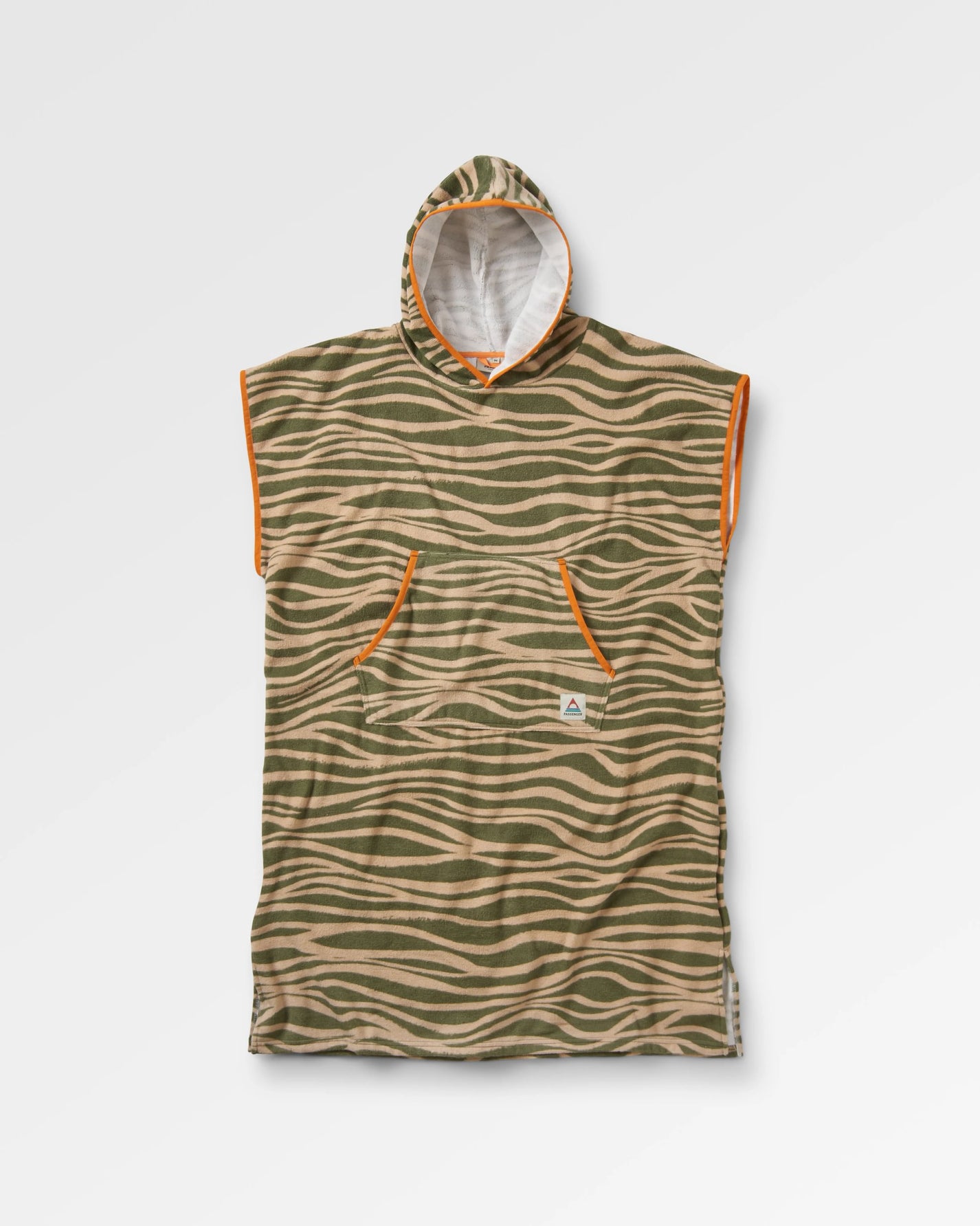 Tulum Recycled Towel Poncho Strata Khaki – Passenger