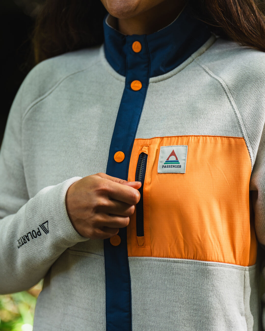 Women's Amber Recycled Polartec® Fleece Vintage White – Passenger