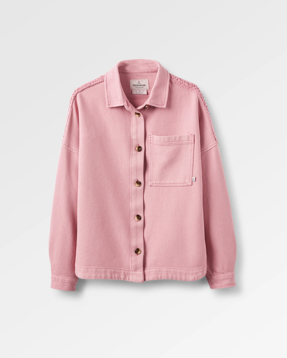 Maya Twill Overshirt Pink Haze – Passenger