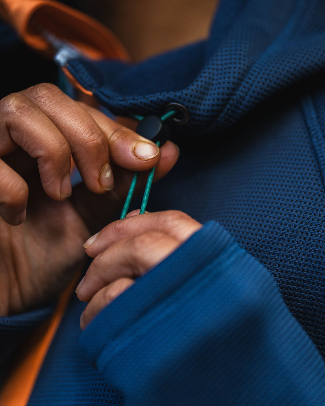 Slope Hooded Recycled Fleece Dark Denim – Passenger