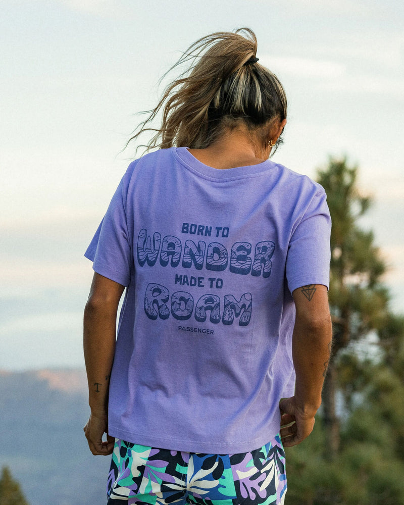 Woodcut T-Shirt Retro Purple – Passenger