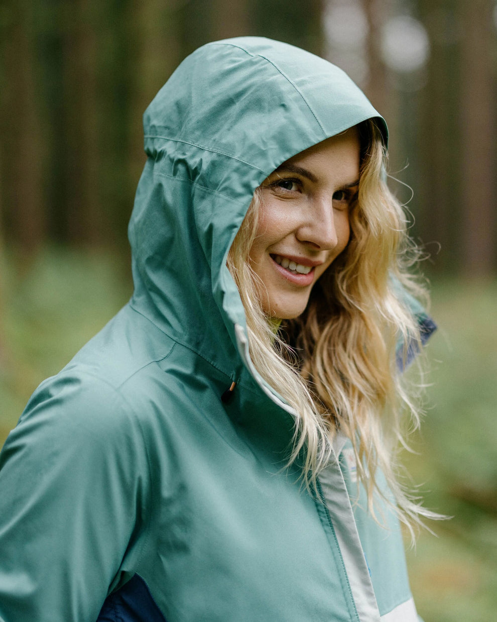 Rainstorm Recycled Waterproof Jacket Deep Sea/Surf Spray – Passenger