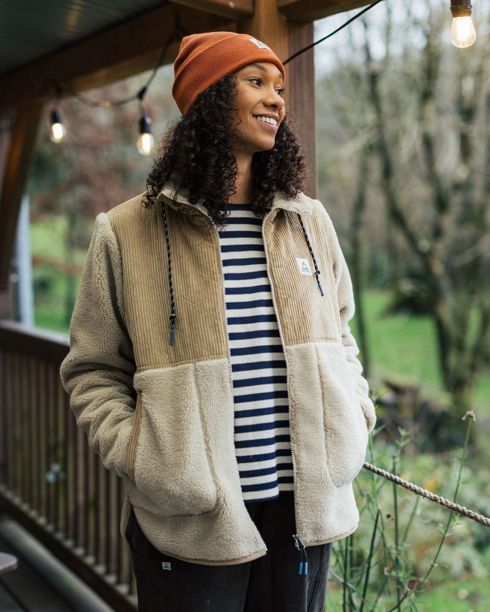 Awaken Recycled Deep-Pile Sherpa Fleece Feather/Biscuit – Passenger