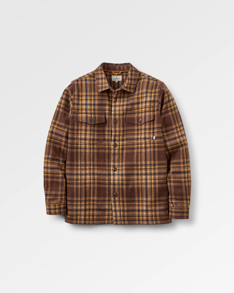 Barren Overshirt Brown/Mustard Check – Passenger