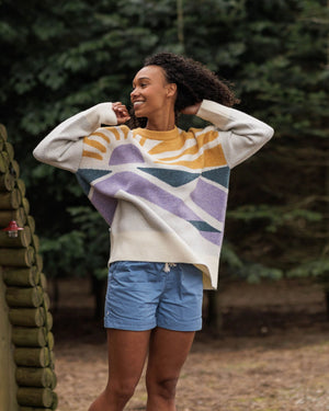 Sunsets Oversized Knitted Jumper Marshmallow – Passenger