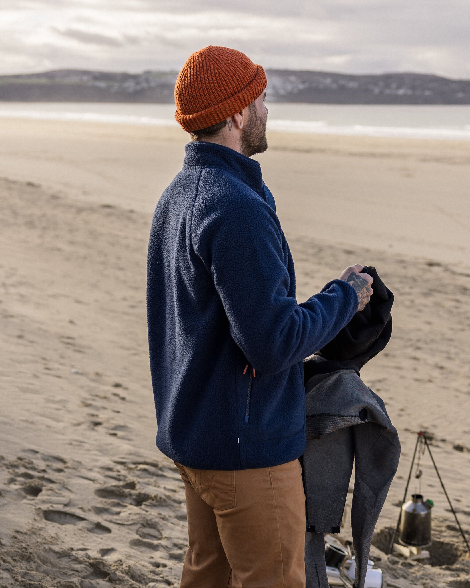 Tripper 2.0 Full Zip Recycled Sherpa Fleece Rich Navy – Passenger