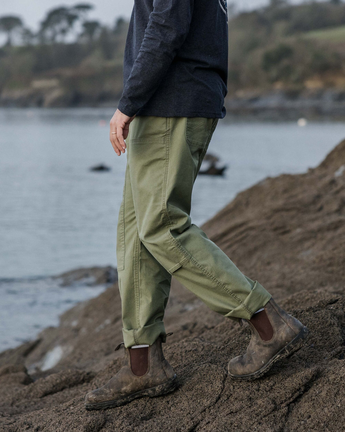 Vantage Organic Cotton Canvas Trouser Khaki – Passenger