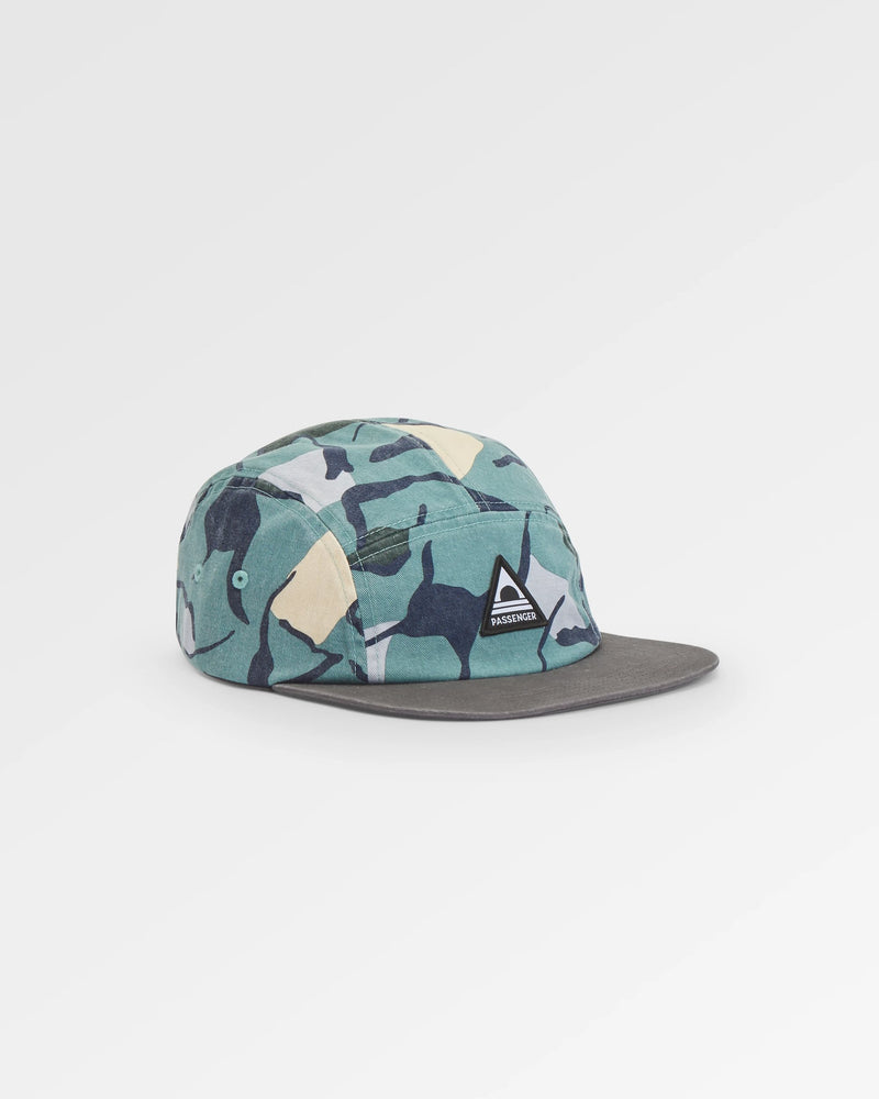 Coast Organic Cotton 5 Panel Cap Abstract Trails Arctic – Passenger