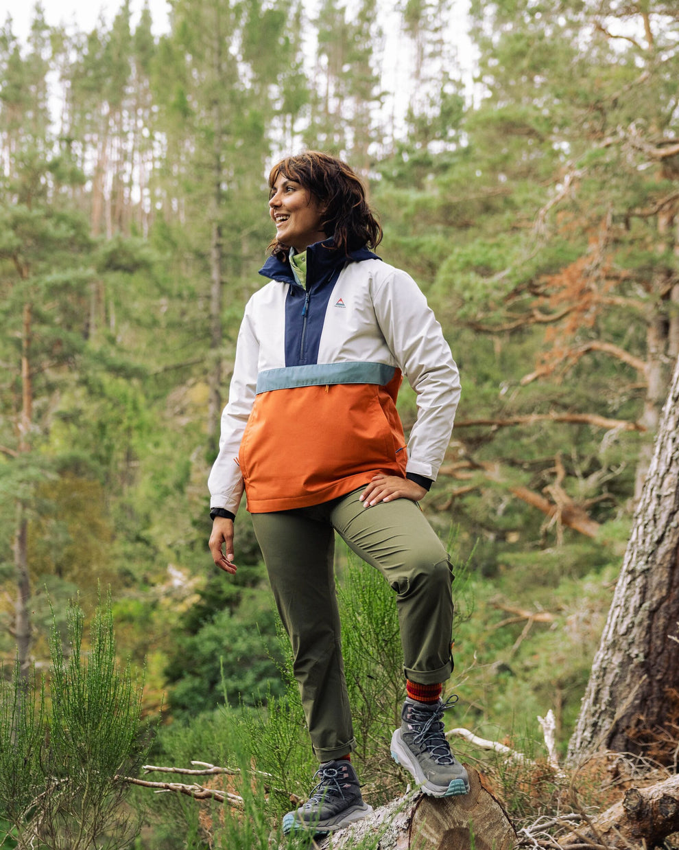 Skyline Recycled Waterproof Anorak Burnt Orange/Birch – Passenger