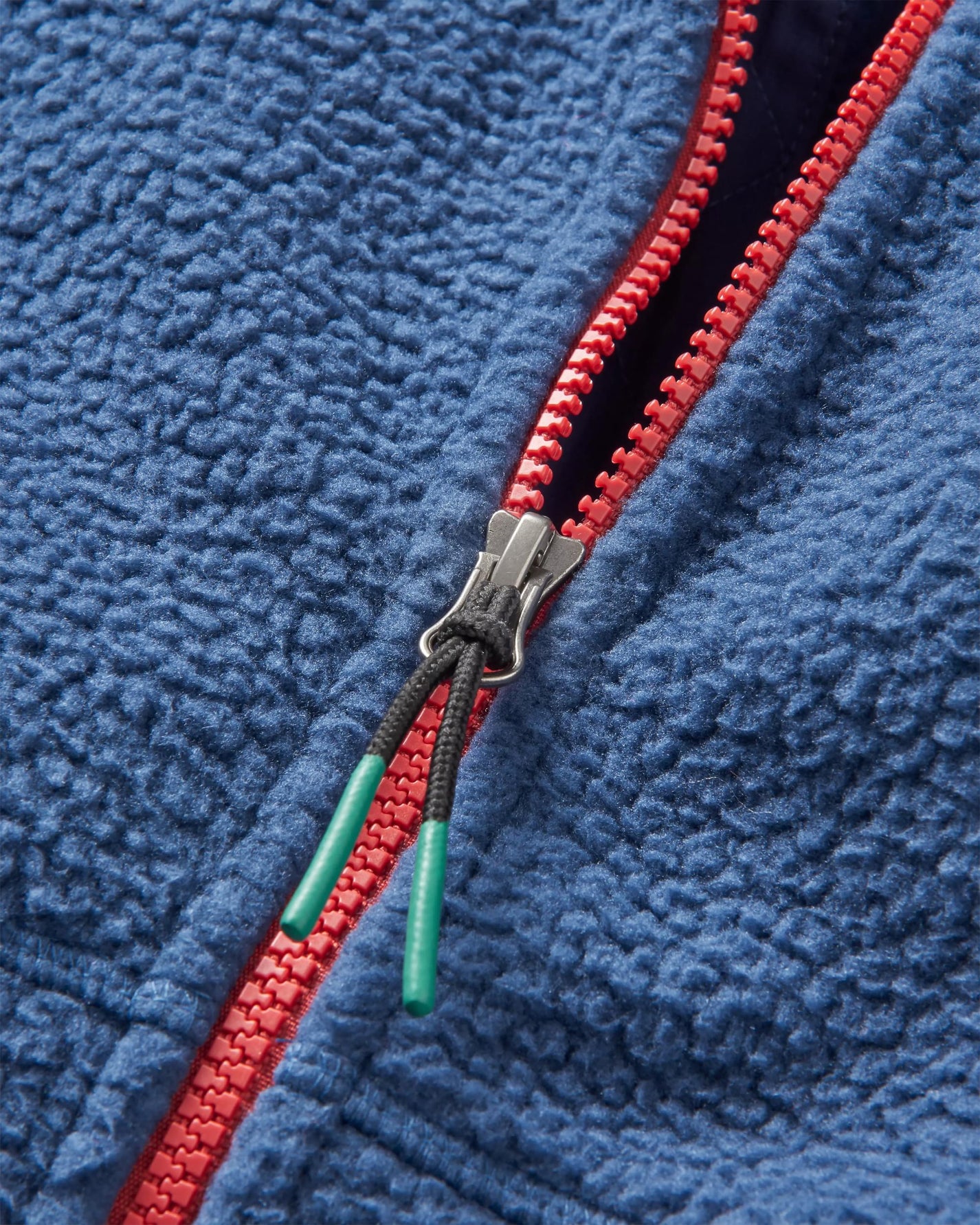 Fairbanks Full Zip Recycled Sherpa Fleece Dark Denim – Passenger