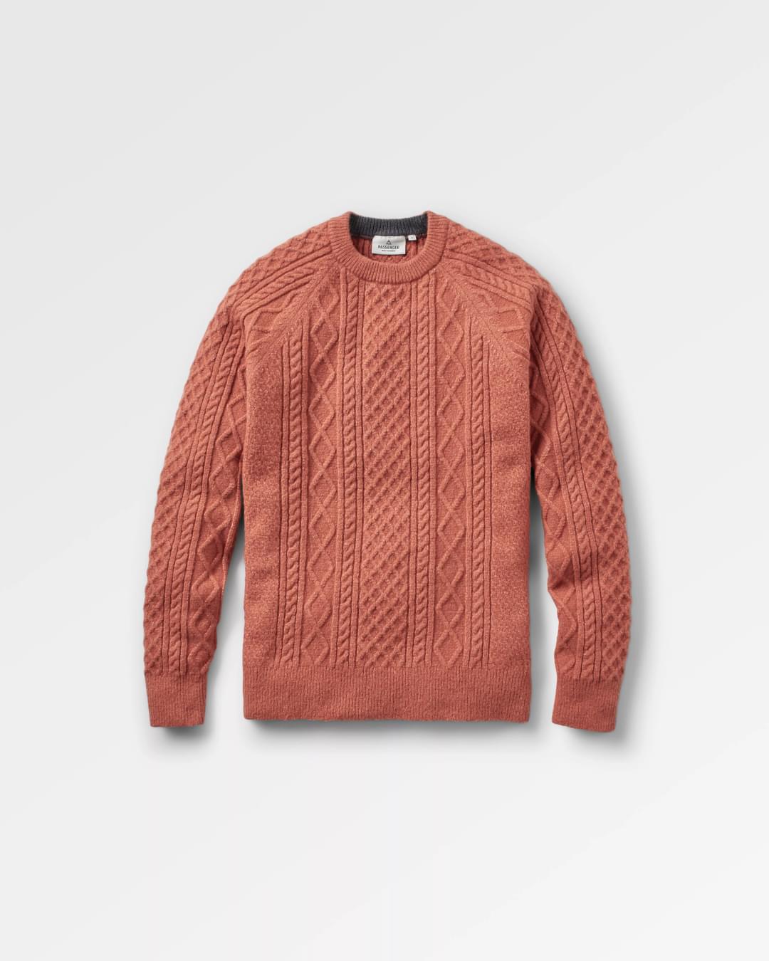 Sandbar Cable Knitted Jumper Baked Clay – Passenger
