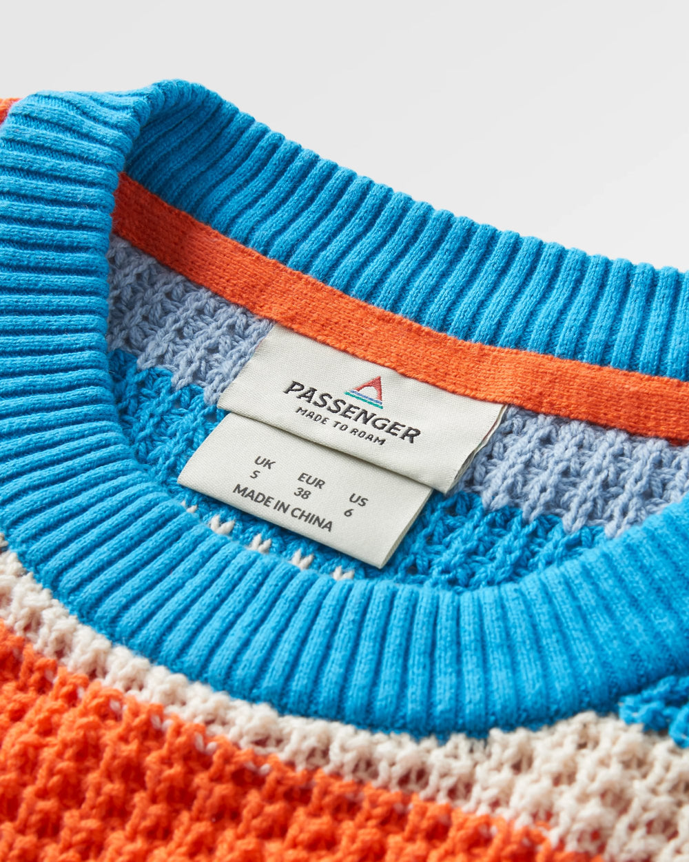 Reflection Stripey Jumper Ember Orange Multi Stripe – Passenger