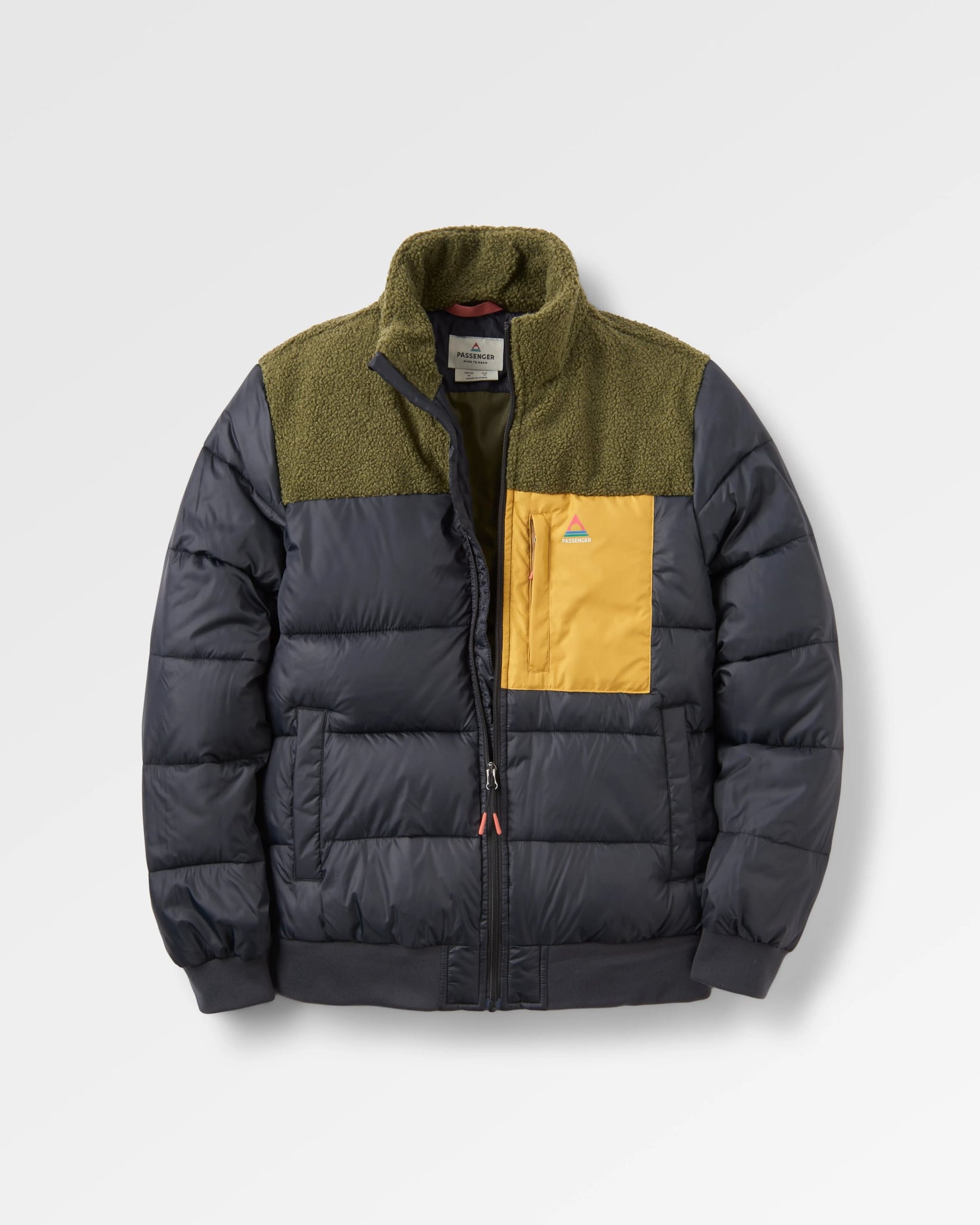 Journey Recycled Insulated Jacket Black/Khaki – Passenger