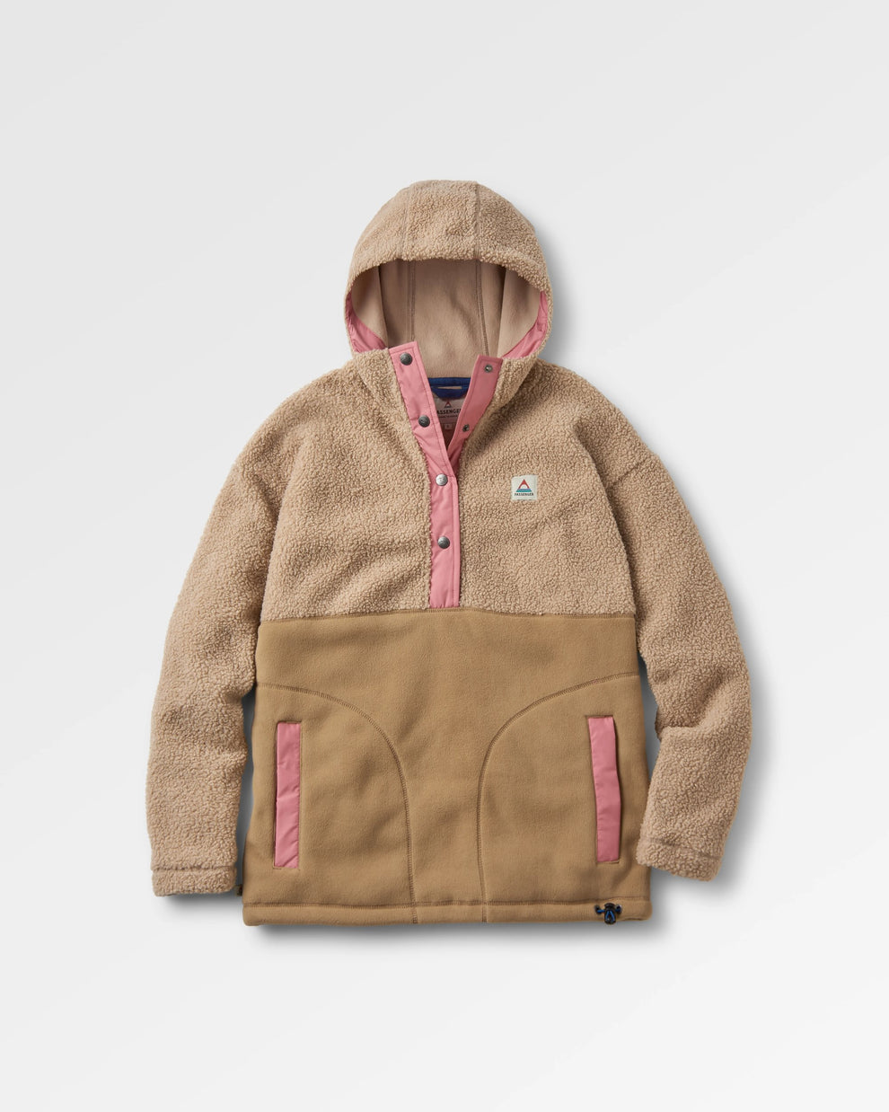 Calla Hooded Recycled Polar-Lined Fleece Feather/Biscuit – Passenger