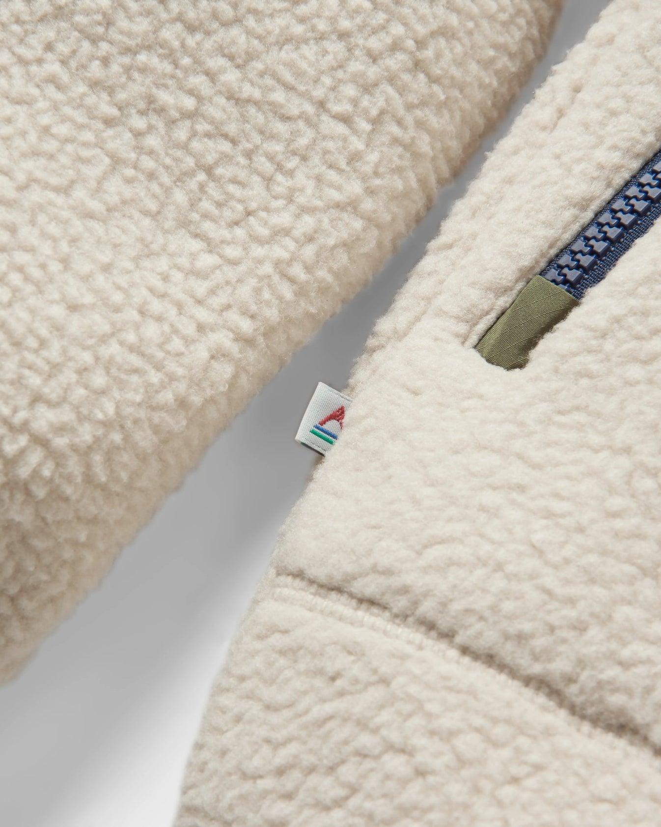 Ventura 1/2 Zip Recycled Sherpa Fleece Oatmeal/Khaki – Passenger