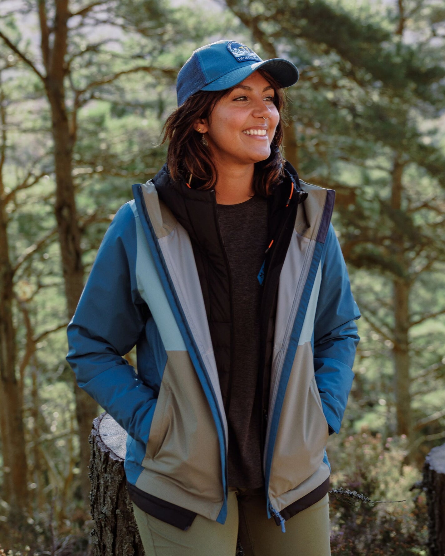 Rainstorm Recycled Waterproof Jacket Tidal Blue/Arctic/Dusty Olive ...