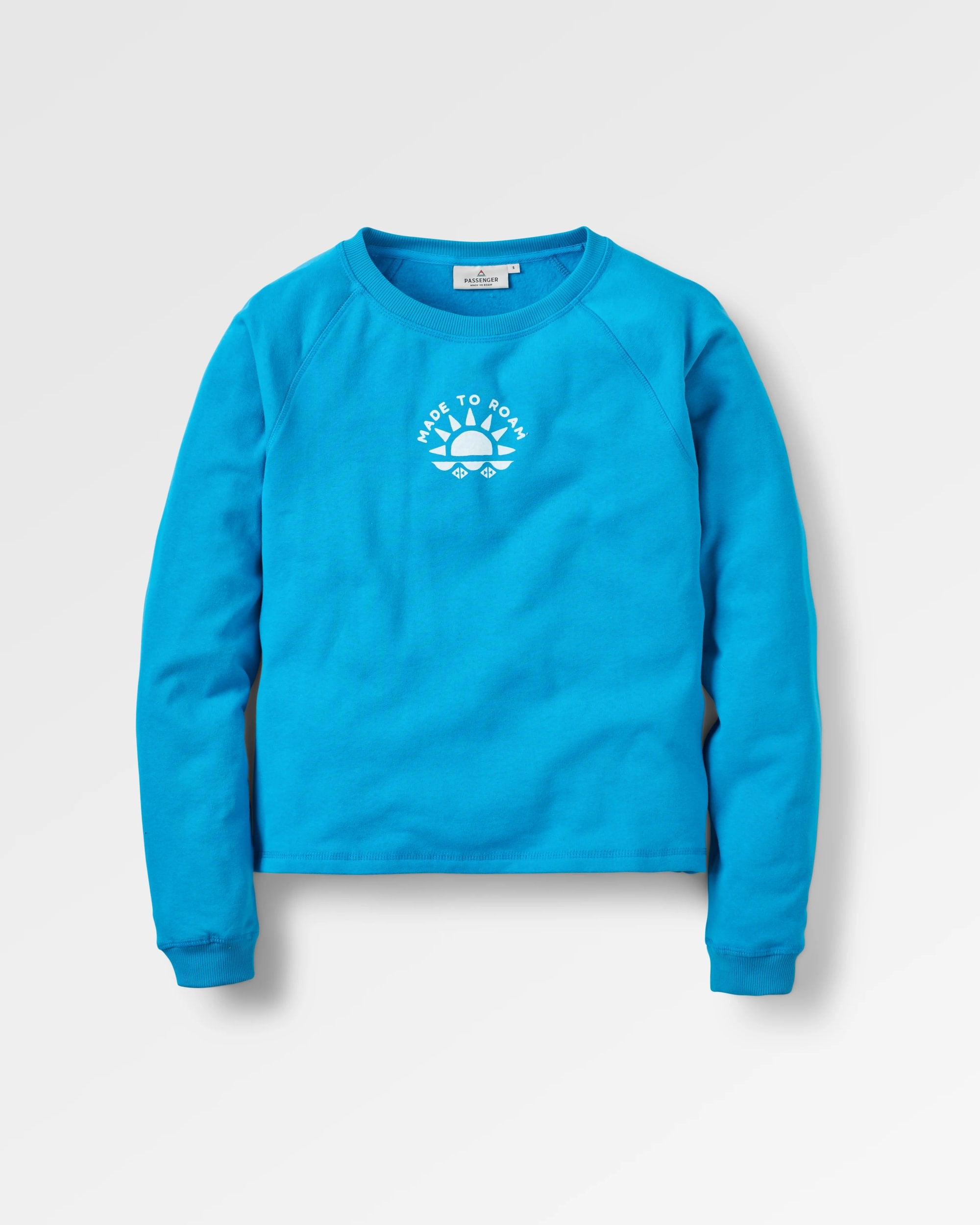 Sunburst Recycled Cotton Sweatshirt Blue Pool – Passenger