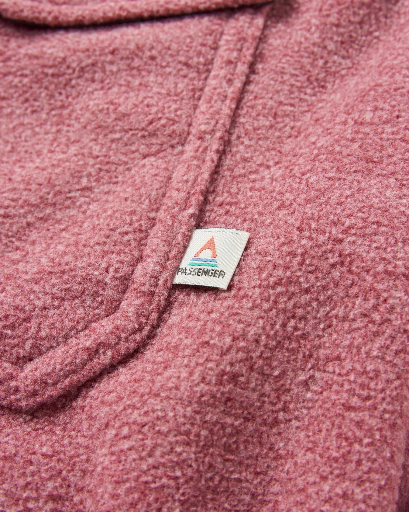 Maple Recycled Polar Fleece Shirt Wine Marl – Passenger