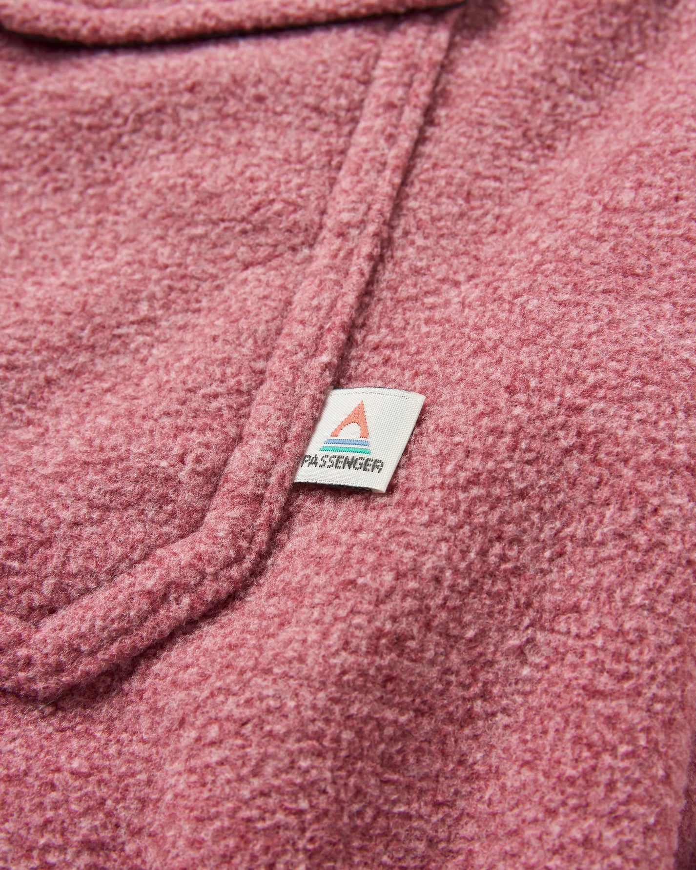 Maple Recycled Polar Fleece Shirt Wine Marl – Passenger