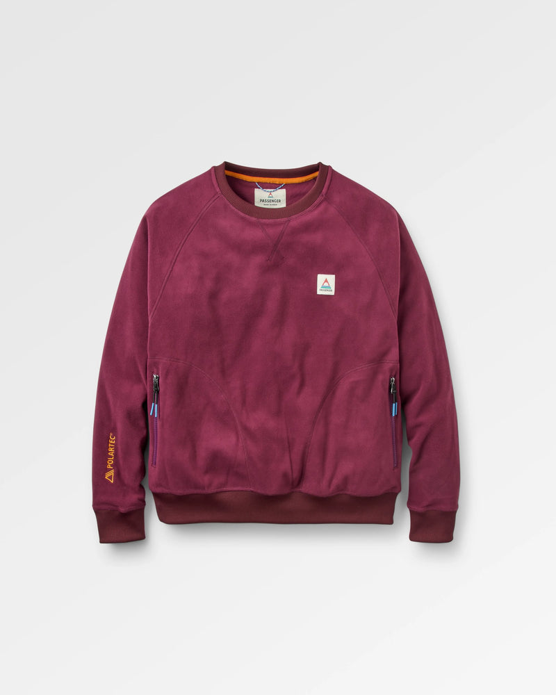 Ayla Micro Polartec® Crew Fleece Fig – Passenger