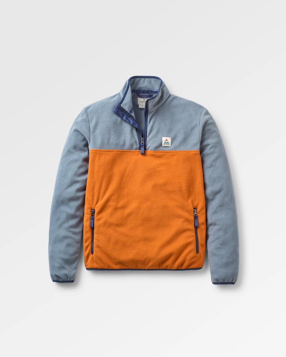 Set Off Recycled Polar Fleece Sunset Orange/Storm Grey – Passenger