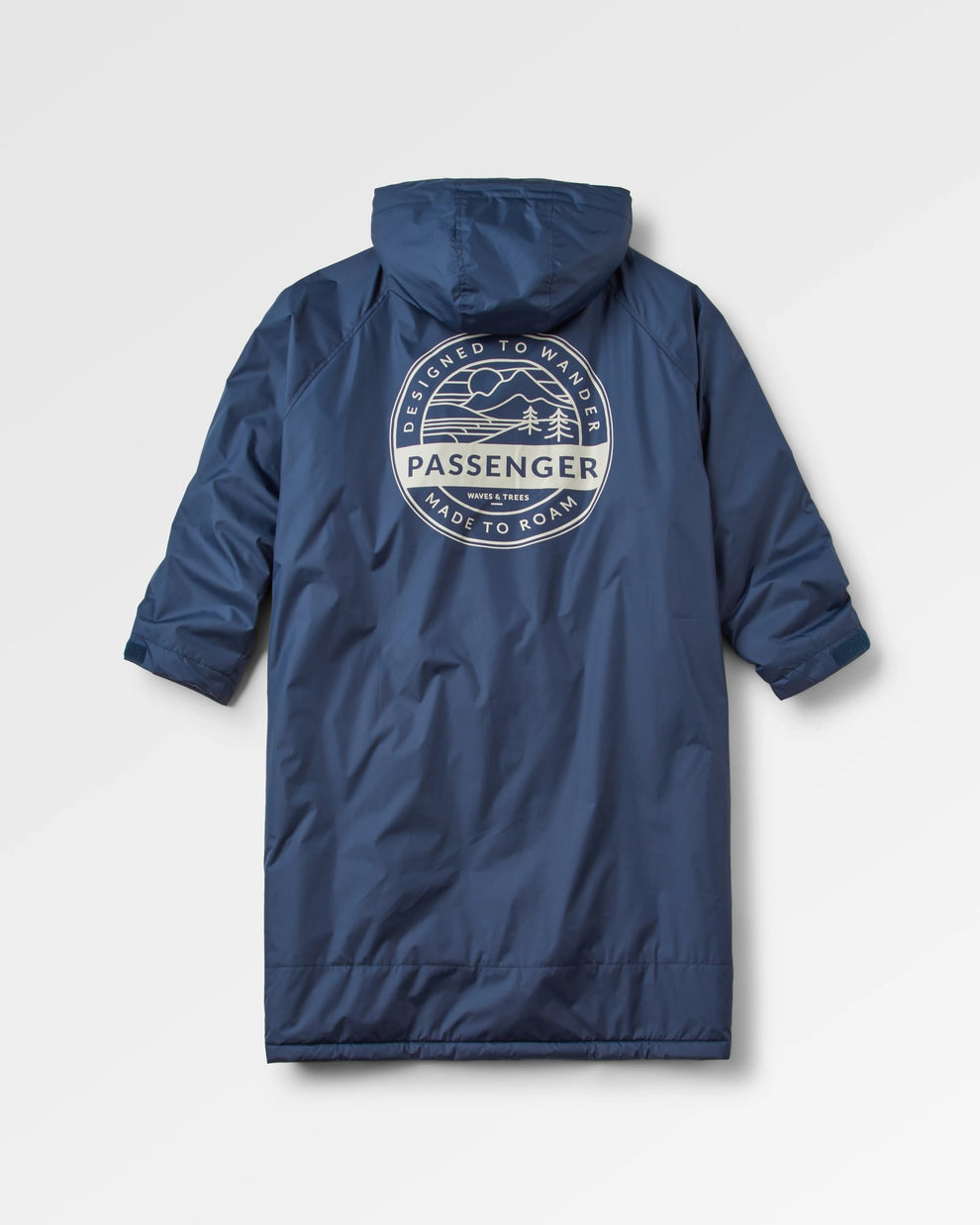 Waves Recycled Sherpa Lined Changing Robe Rich Navy – Passenger