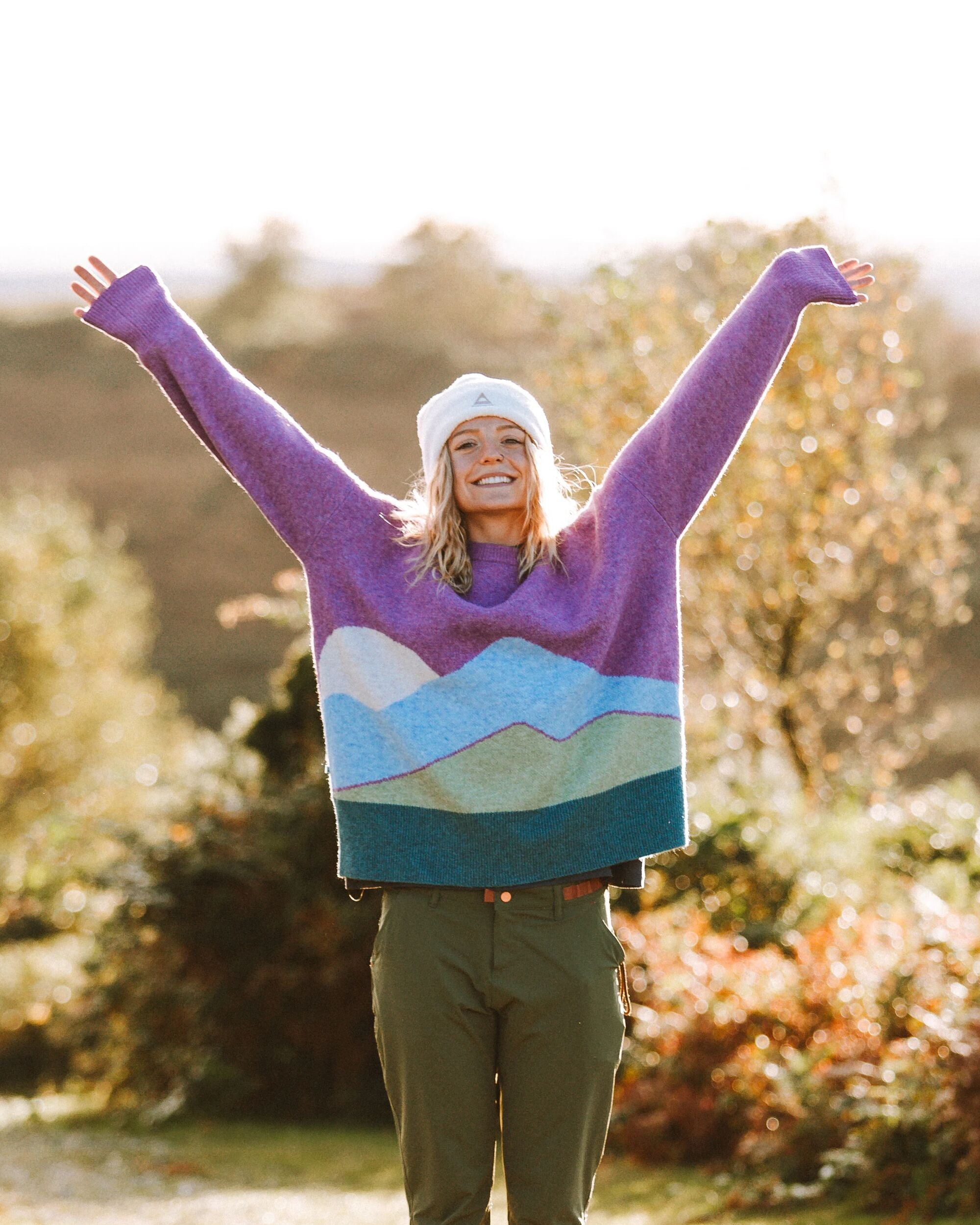 Vista Recycled Knitted Jumper Rhubarb – Passenger