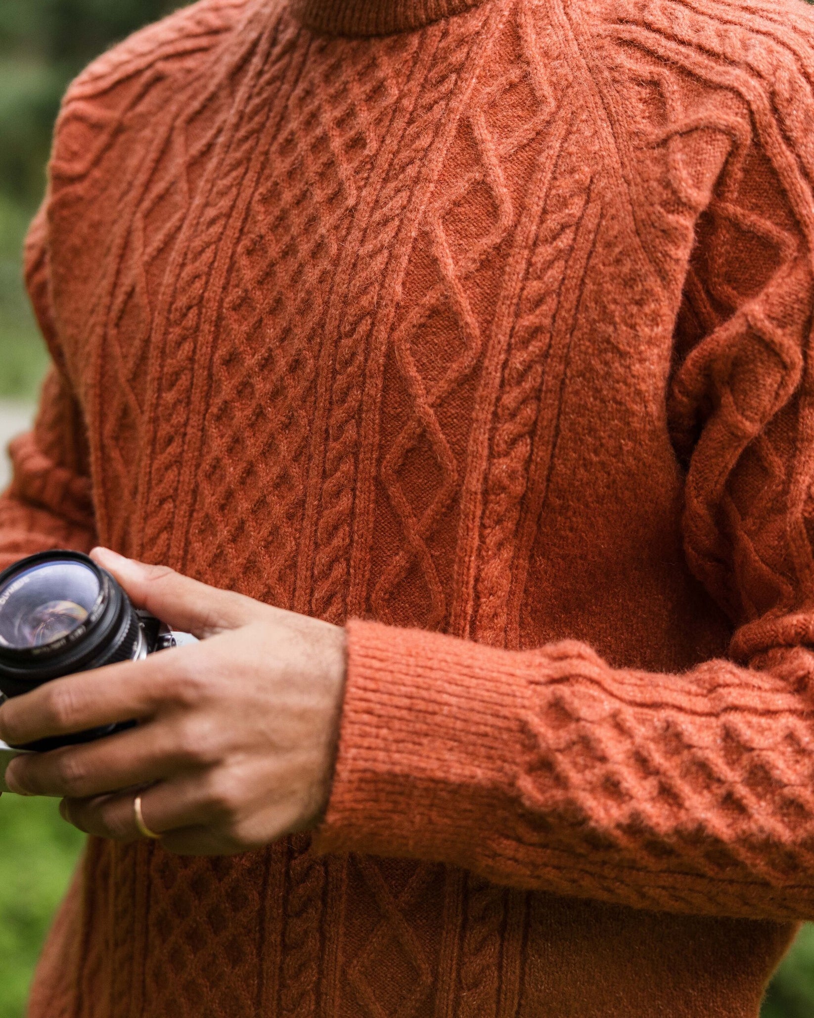 Sandbar Cable Knitted Jumper Baked Clay – Passenger