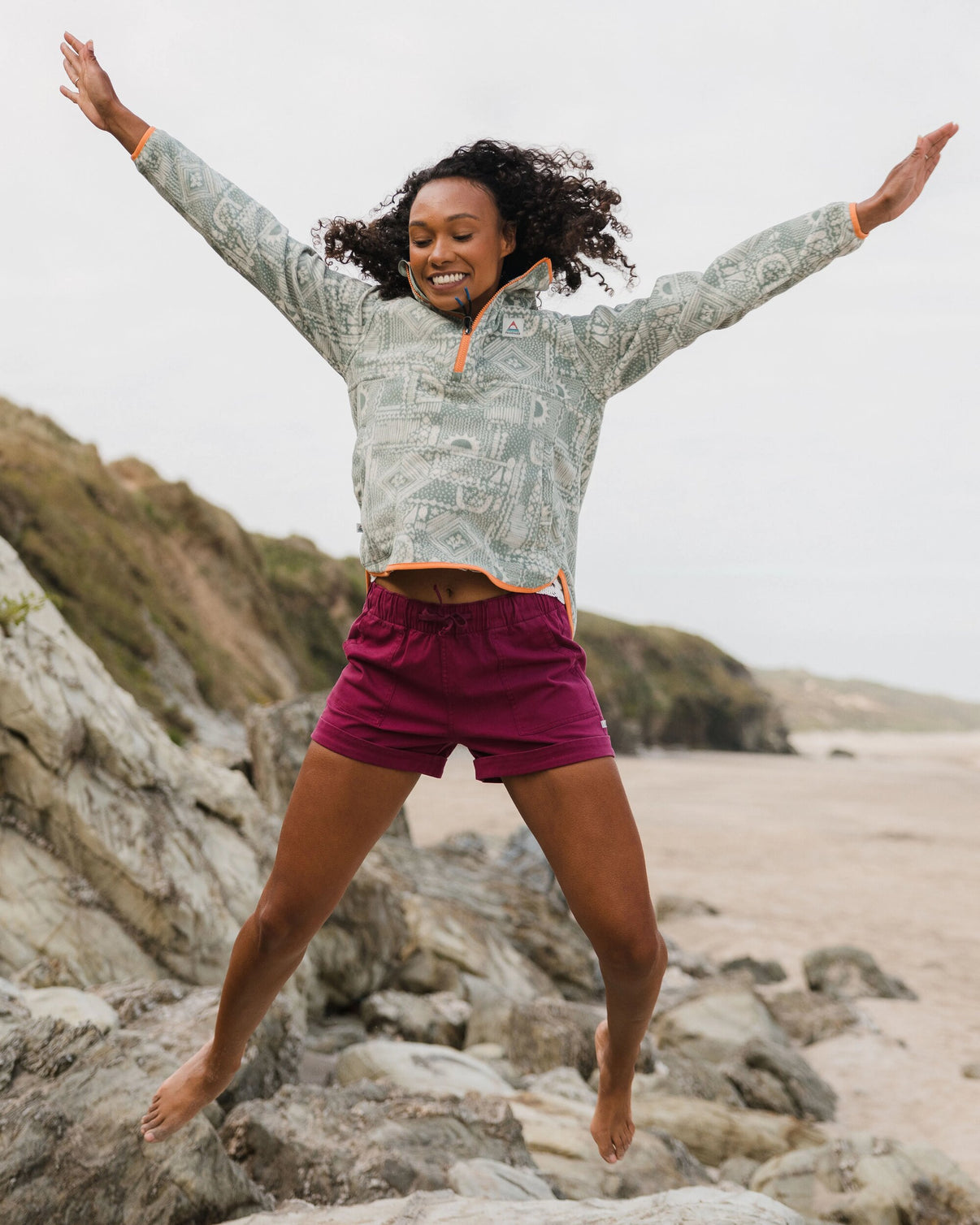 Sorrel Recycled Polar Fleece Vintage Patchwork Pistachio – Passenger