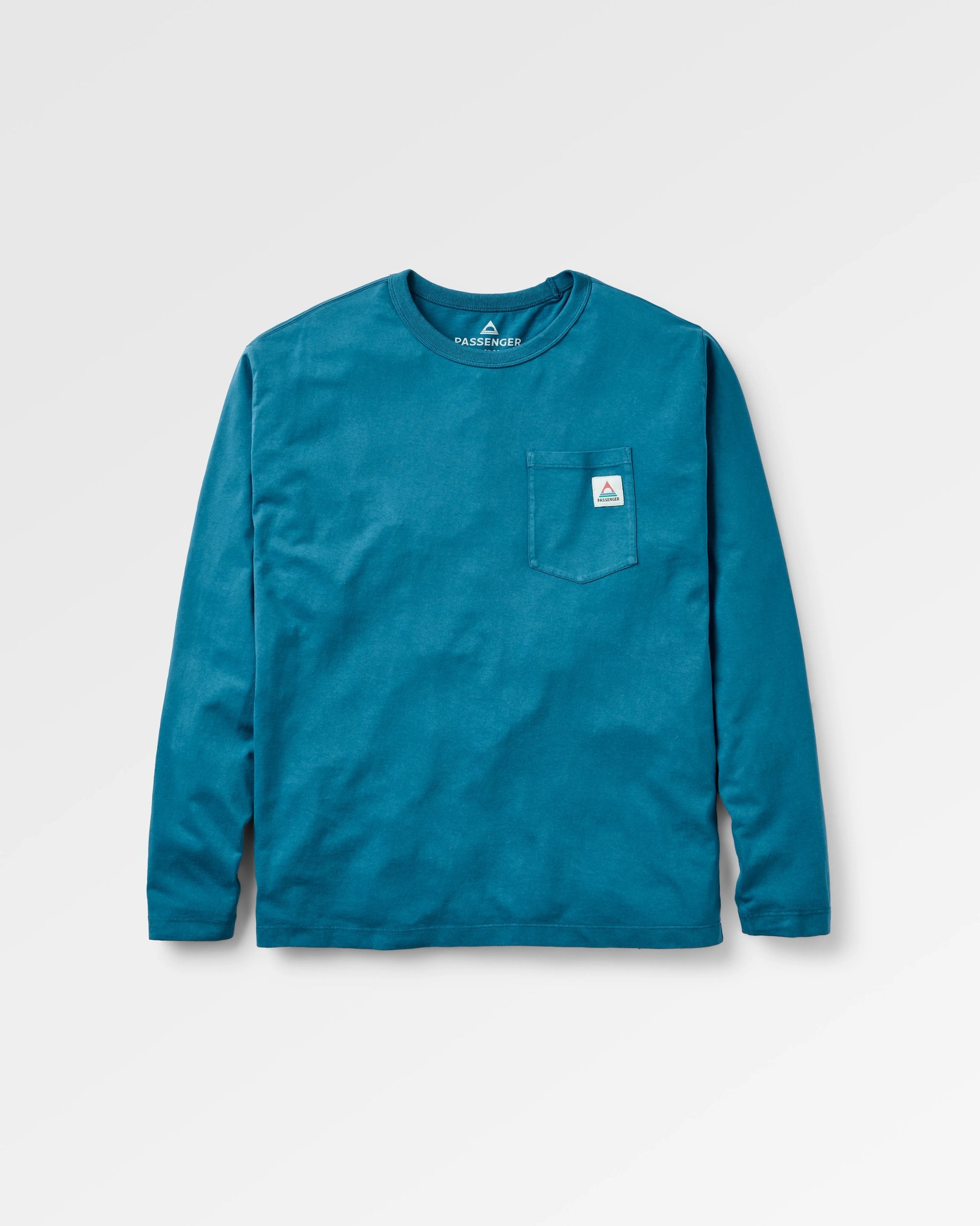 Heritage Organic Relaxed Fit LS T-Shirt Tidal Blue – Passenger