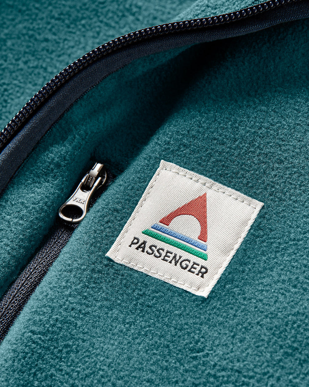 Ridge Full Zip Recycled Polar Fleece Mediterranean/Deep Navy – Passenger