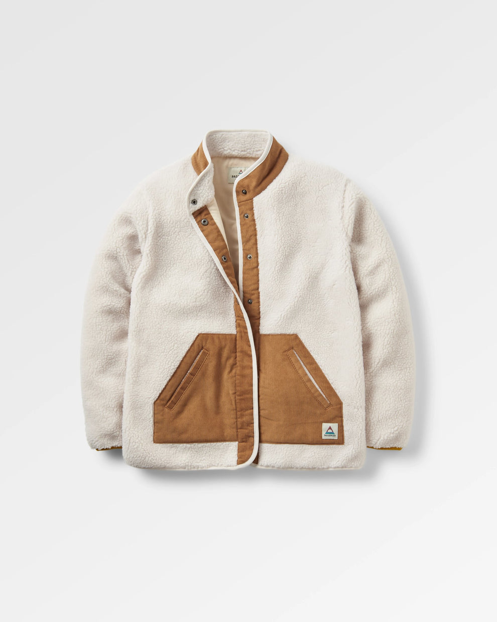 Clover Recycled Cotton-Lined Sherpa Fleece Vintage White – Passenger